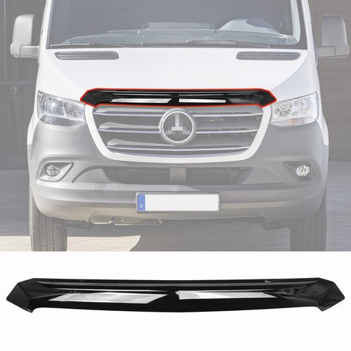 Gloss Black Hood Deflector Guard For Mercedes Sprinter W907 2019-2023 ...