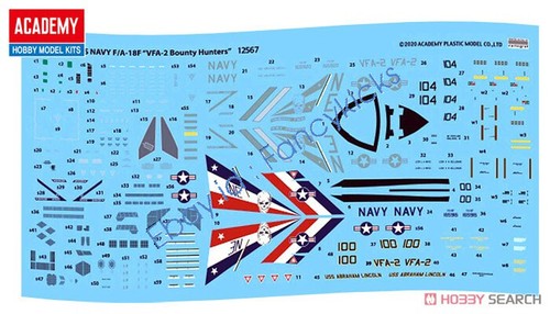 Academy 12567 1/72 F/A-18F `VFA-2 Bounty Hunters` (Plastic model ...