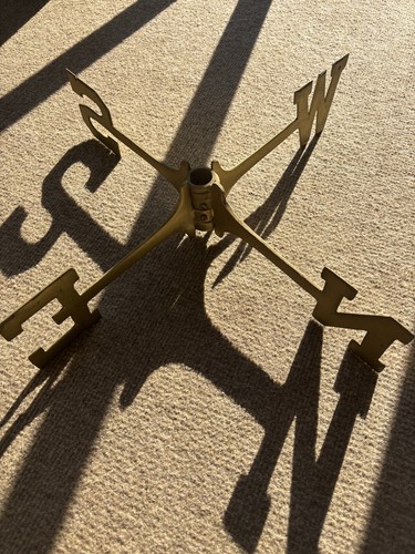 Antique Vintage Brass Weathervane Directional Arrow NSEW 18.5 X 3.5 ...