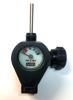 MSA 4500 PSI Cylinder Valve Assembly SCBA Tank Bottle Gauge Rubber Boot ...