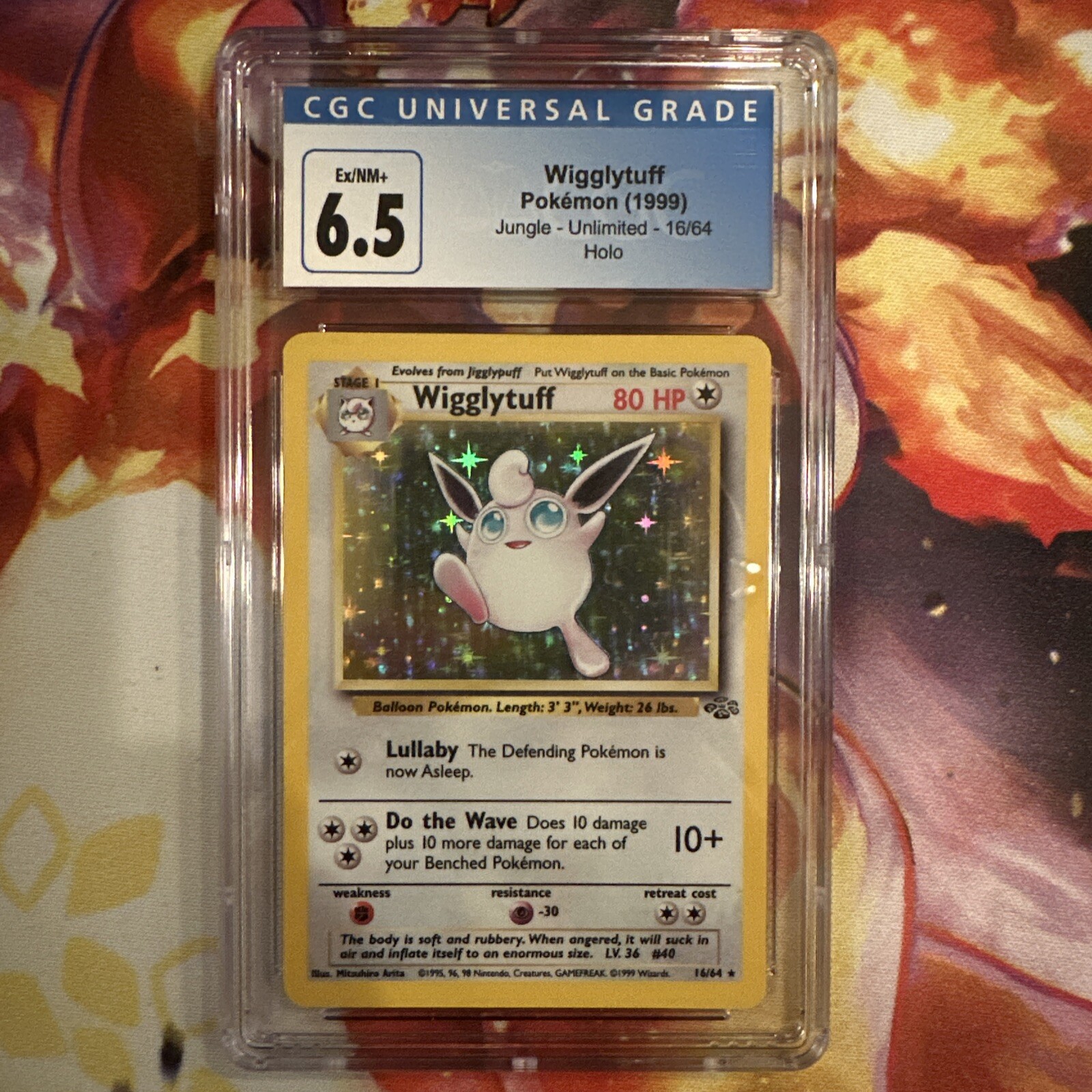 Pokémon TCG Wigglytuff Jungle 16/64 Holo Unlimited Holo Rare for sale ...