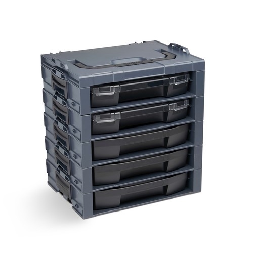 Bosch Sortimo I-Boxx Rack 5 Compartment Anthracite fitted | eBay