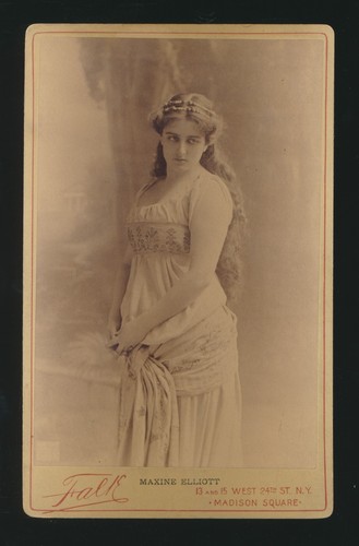 1890's BENJAMIN J. FALK Cabinet Photograph -MAXINE ELLIOTT (Actress) JP ...