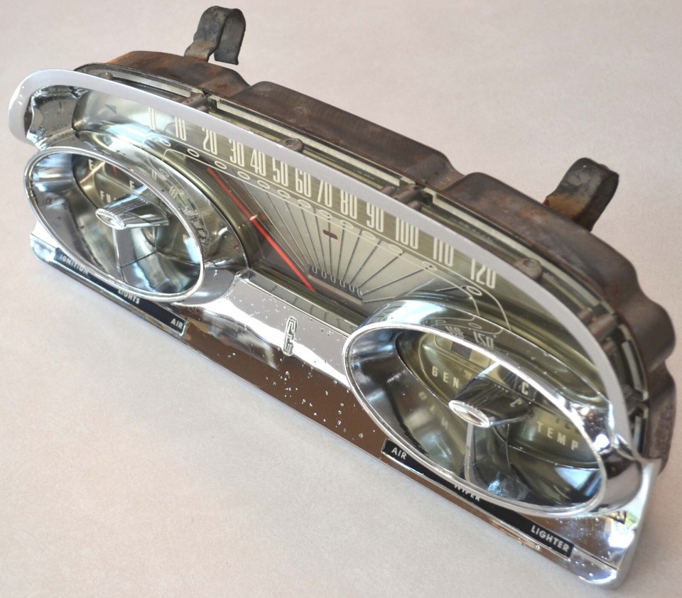 1959 Edsel Speedometer Dash Gauge Instrument Cluster Housing, Ranger ...