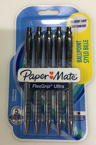 Paper Mate Flexgrip Ultra Retractable Ballpoint Pens | Medium Point 1 ...