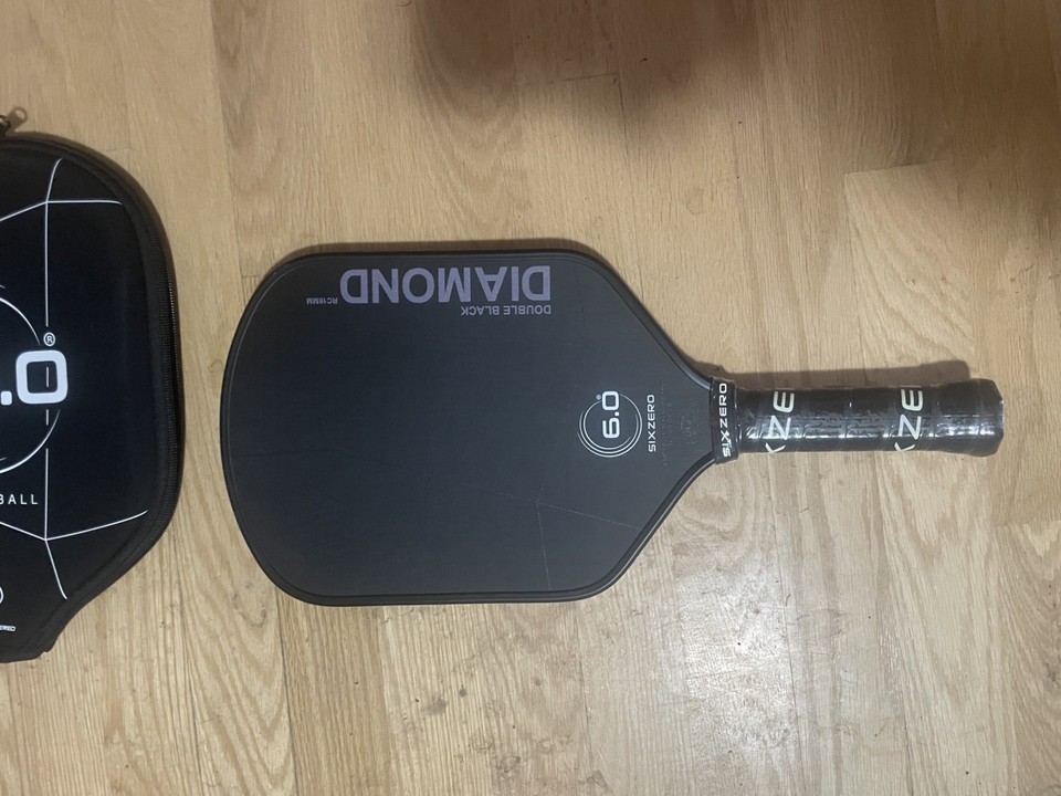 6.0 Six Zero Double Black Diamond 15MM Pickleball Paddle (New Condition ...
