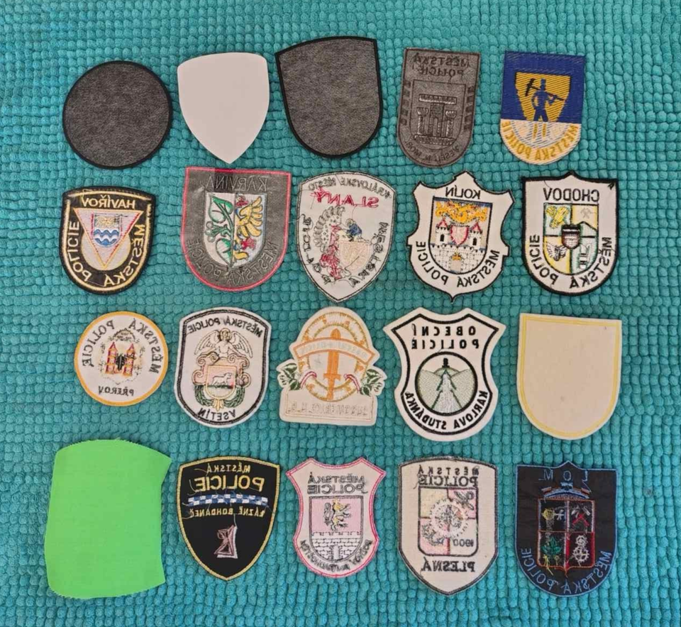 CZECH REPUBLIC PATCH POLICE POLICIE - LOT COLLECTION 20 PATCHES | eBay