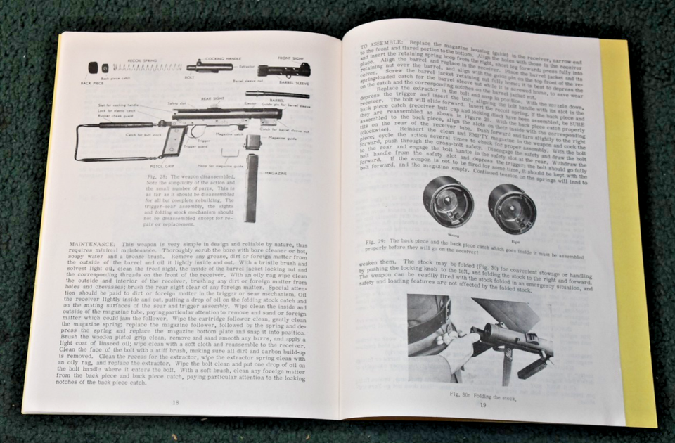 M45, M45B SWEDISH K SUBMACHINE GUN MANUAL new single copy*/ | eBay
