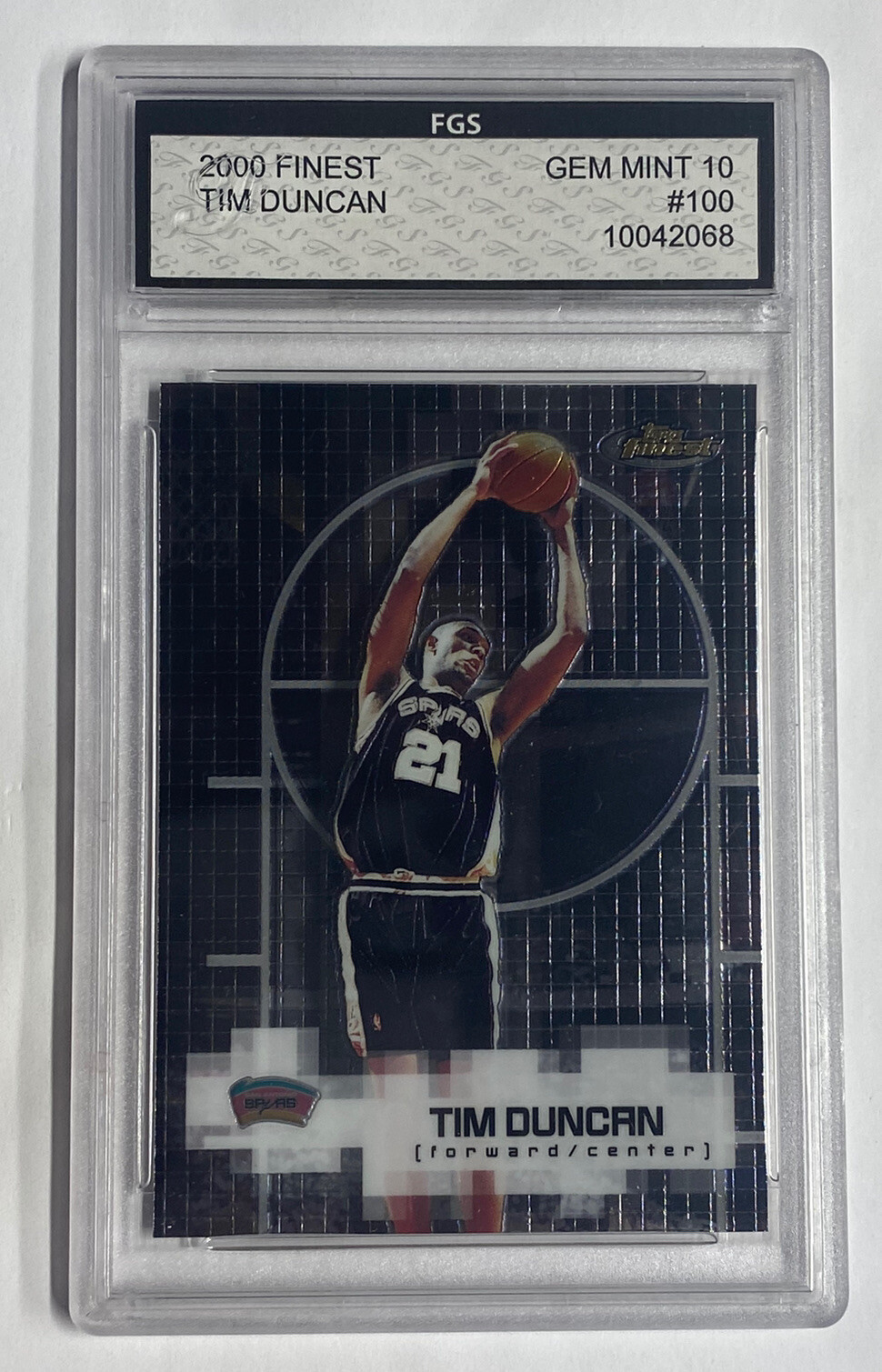 2000-01 Topps Finest - Tim Duncan #100 for sale online | eBay