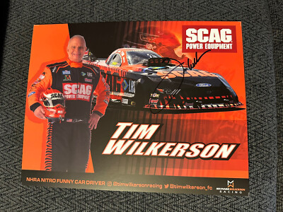Tim Wilkerson Signed Promo Card Nhra Drag Racing Autographed 2023 | eBay