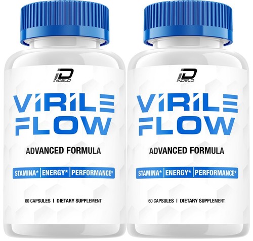 (2 Pack) Virile Flow for Men Capsules – VirileFlow Pills, Virile Flow ...
