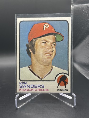 1973 Topps Baseball Card #246 Ken Sanders Philadelphia Phillies EX/NM ...