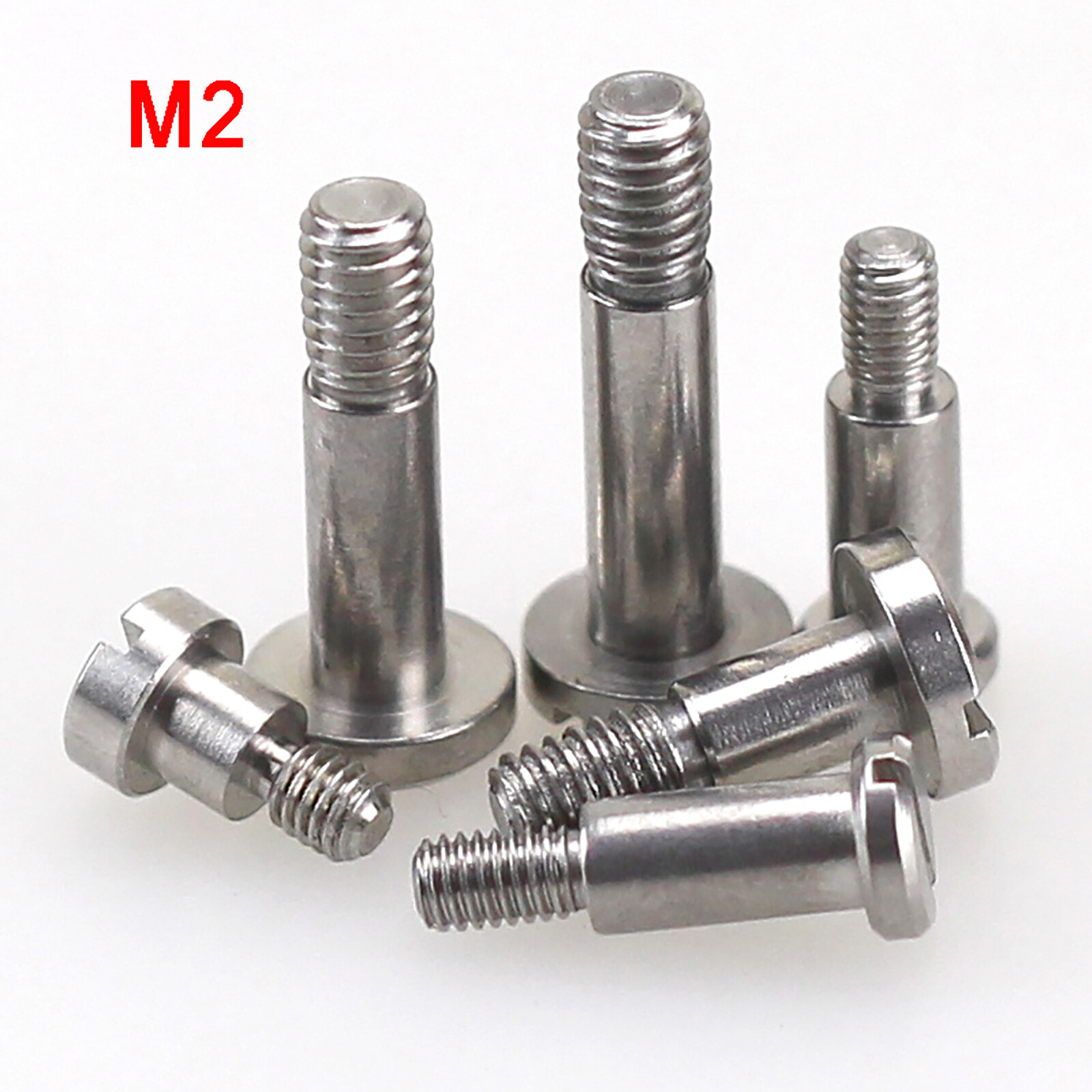 M2 Stainless Steel Slotted Shoulder Screws Slot Drive Bolts - Shoulder ...