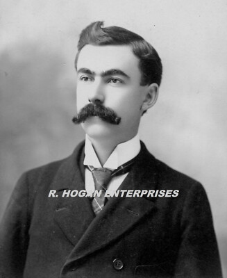 C. 1800's FANCY MUSTACHE MAN DETROIT MI MICHIGAN 8X10 PRINT PHOTO F524 ...