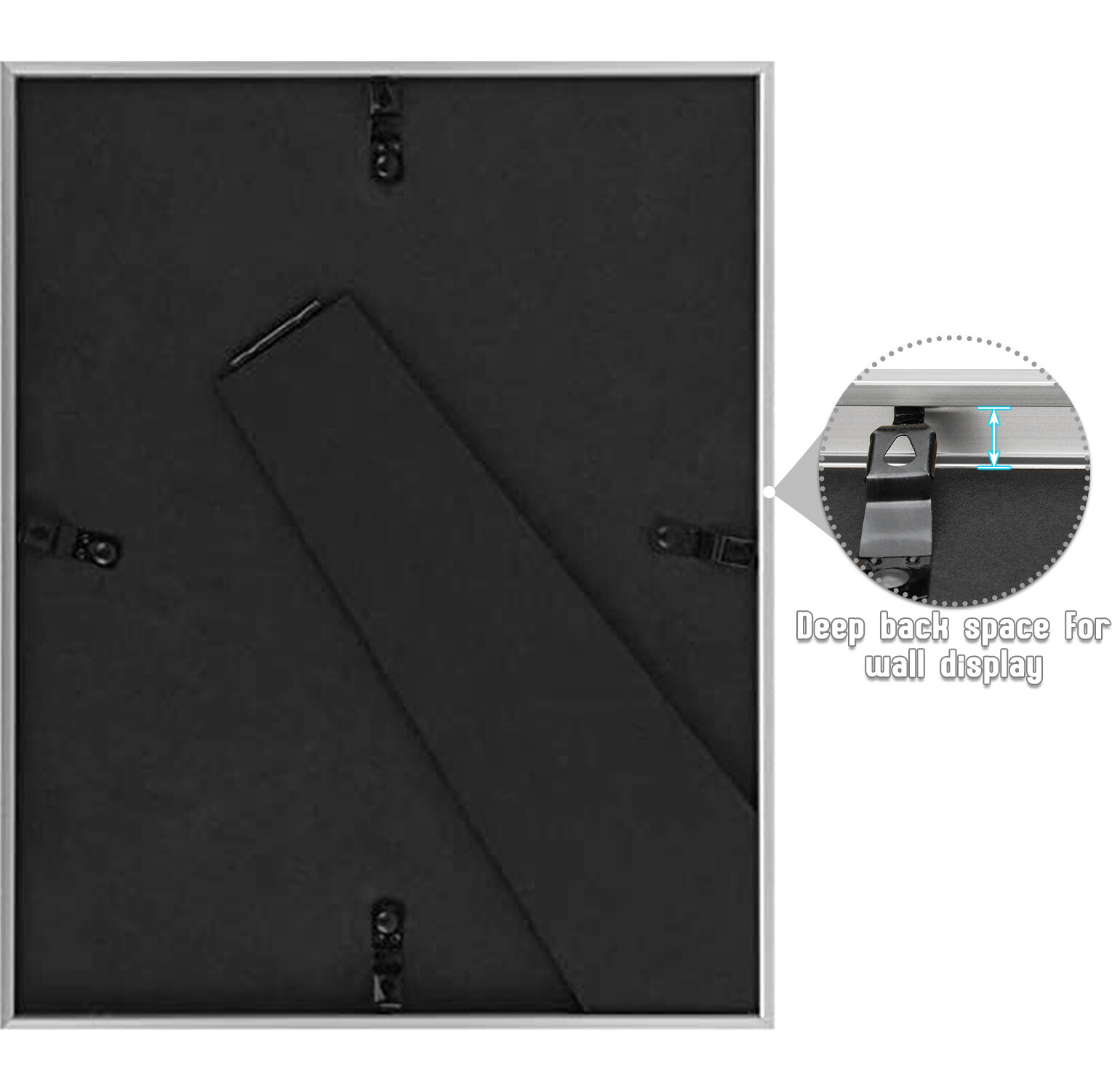 Picture Frame Aluminum Shiny Brushed Display 8x10 11x14 16x20 Photos ...