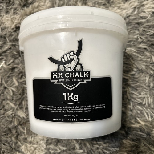 Mx Chalk, Bucket of 1 Kilo (2.2lbs) of Gym Chalk, Magnesium Carbonate | eBay