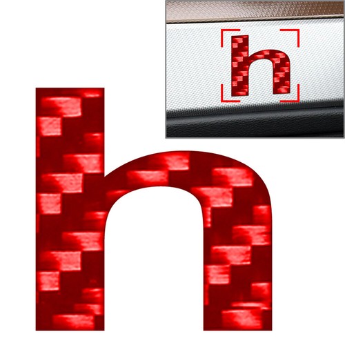 Window Door Wall Car Badge Emblem Lowercase Alphabet Letter h Decals ...