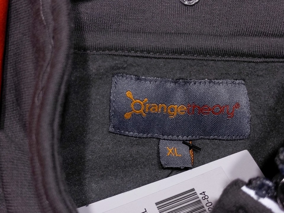 Orangetheory Fitness Women's Full Zip Jacket Hoodie Gray XL ~ New | eBay