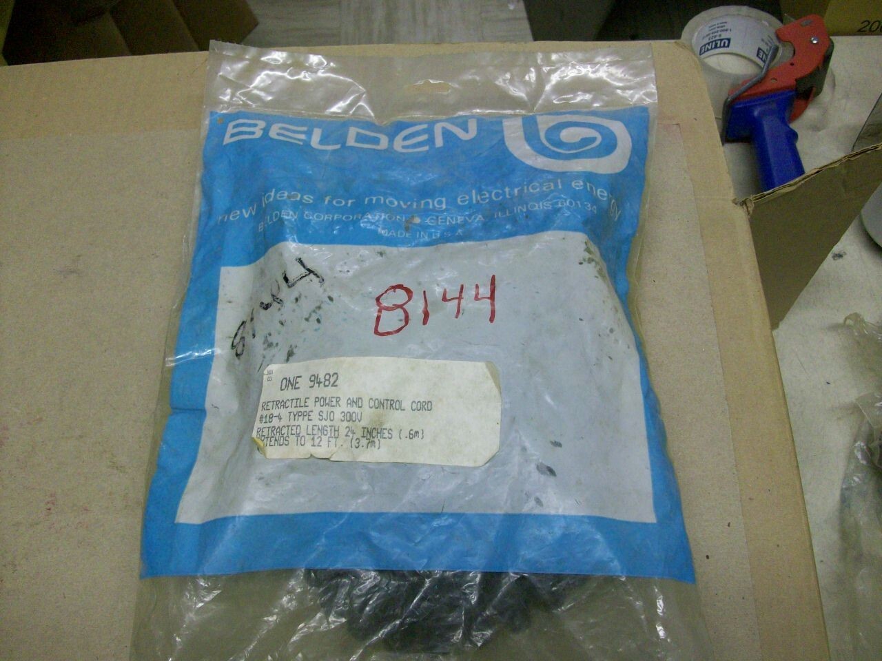 BELDEN 9482 #18-4 RETRACTILE POWER CORD | eBay