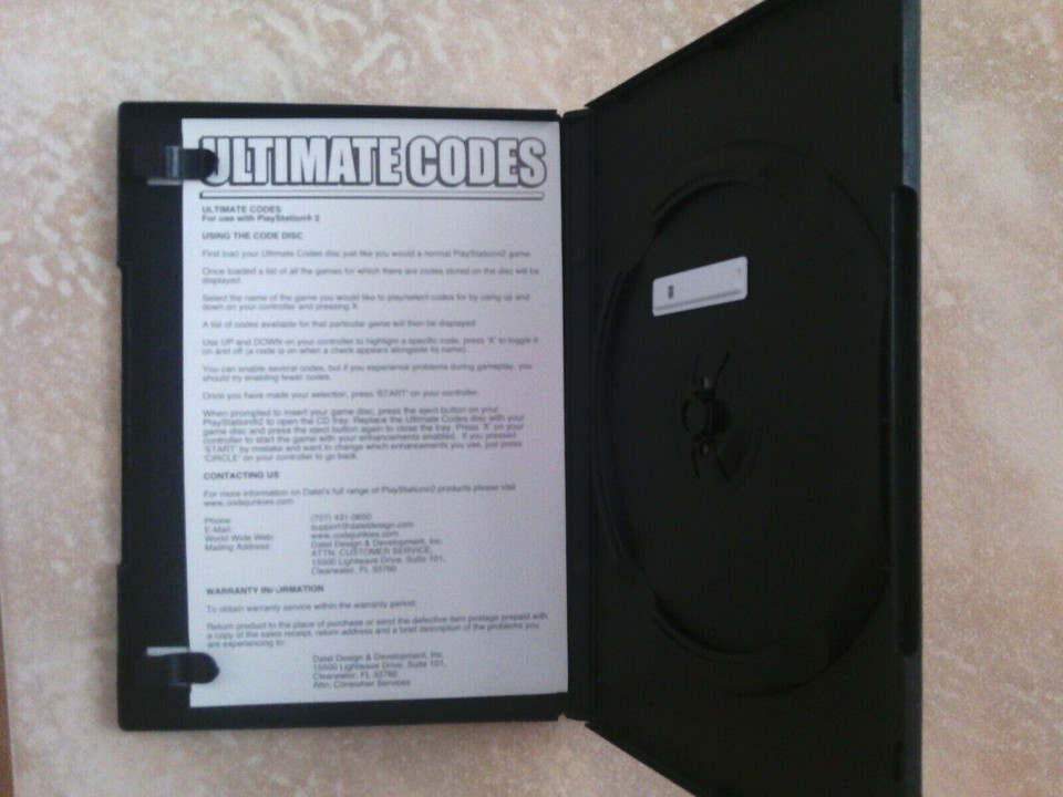 Action Replay Ultimate Codes Max Pack Sony Playstation 2 PS2 (CASE ONLY ...