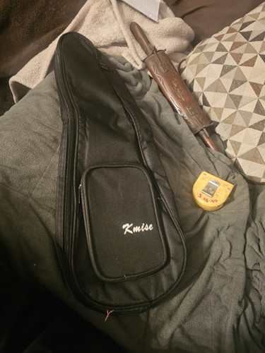 Kmise Banjolele Case Bag Soft Concert Banjo Ukulele 22" black guitar ...