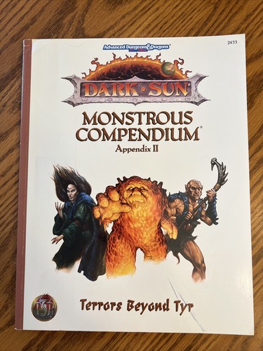 MONSTROUS COMPENDIUM Appendix II: TERRORS BEYOND TYR D&D Dark Sun 1995 ...