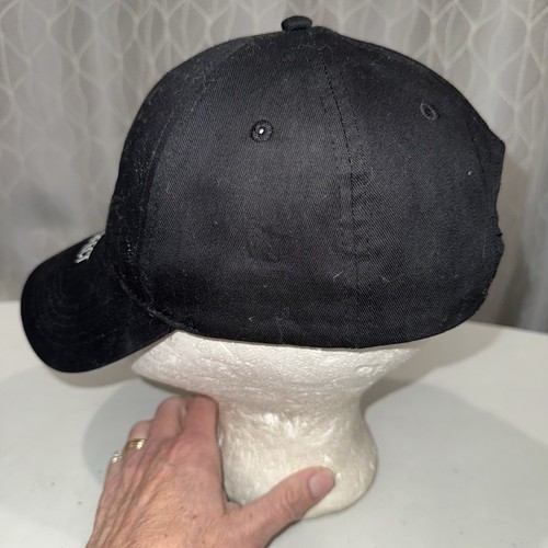 JP Dude Perfect White on Black Hat Cap Hook Loop Big X Light Wt EUC | eBay