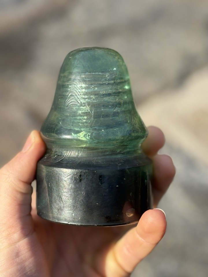 W. Brookfield 45 Cliff St - Antique Insulator Dome Embossed MLOD. Early ...