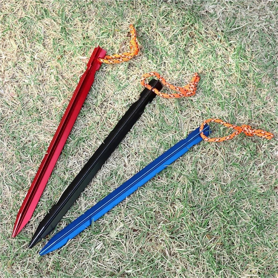 1~500 Pack Tent Stakes Heavy Duty, Aluminum Tent Stakes Pegs, Metal ...