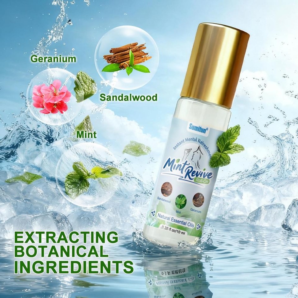 Mint Nose Breathing Roll-On Aromatherapy Nasal Inhaler Energy Roll-On ...