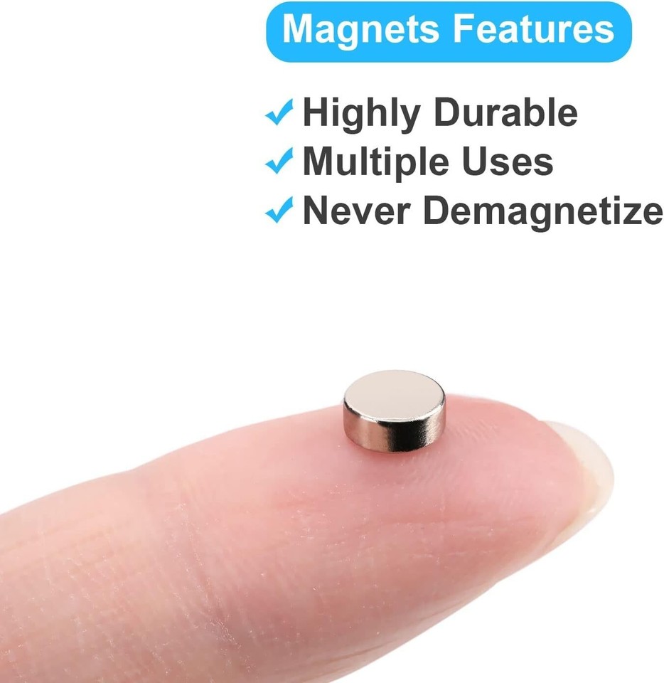 100Pcs Small Magnets 5X2 Mm Mini Tiny round Magnets Micro Magnets for ...
