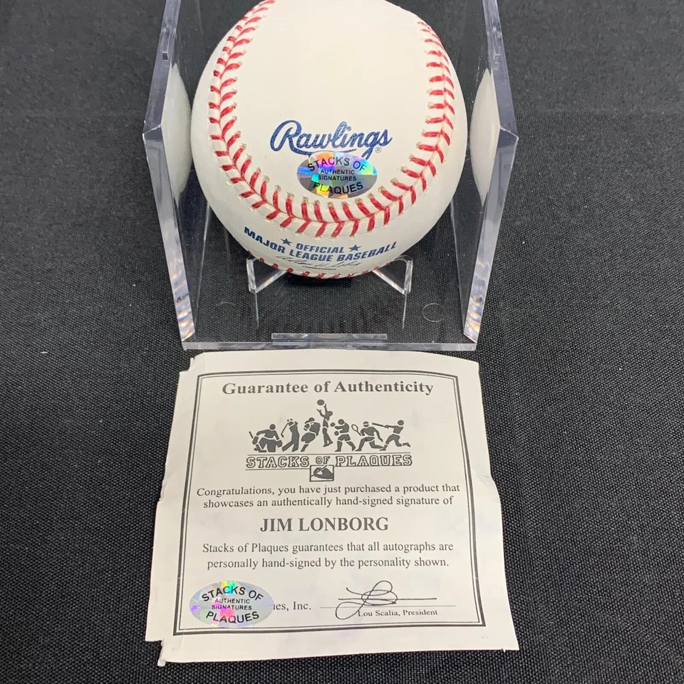 Jim Lonborg Signed Autographed Baseball Display Case Rawlings Ball W ...