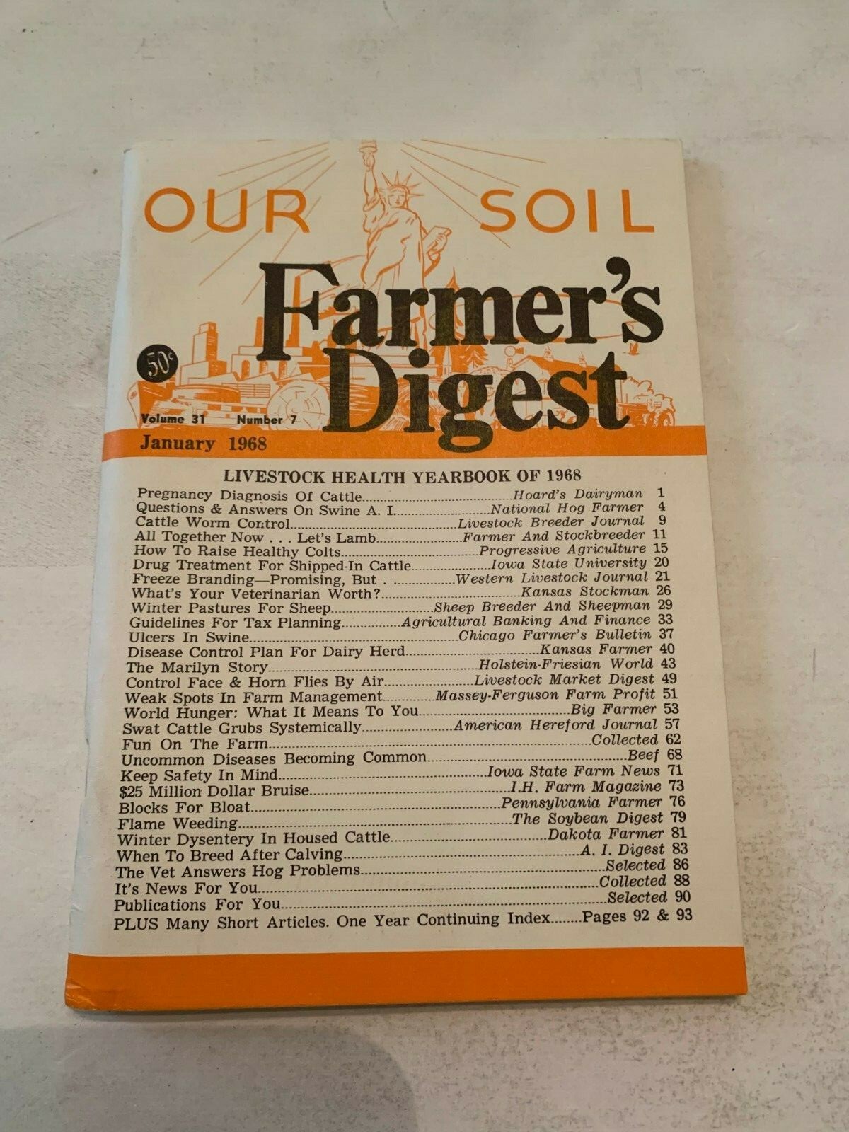 January 1968 Farmers Digest Magazine Volume 31 Number 7 | eBay