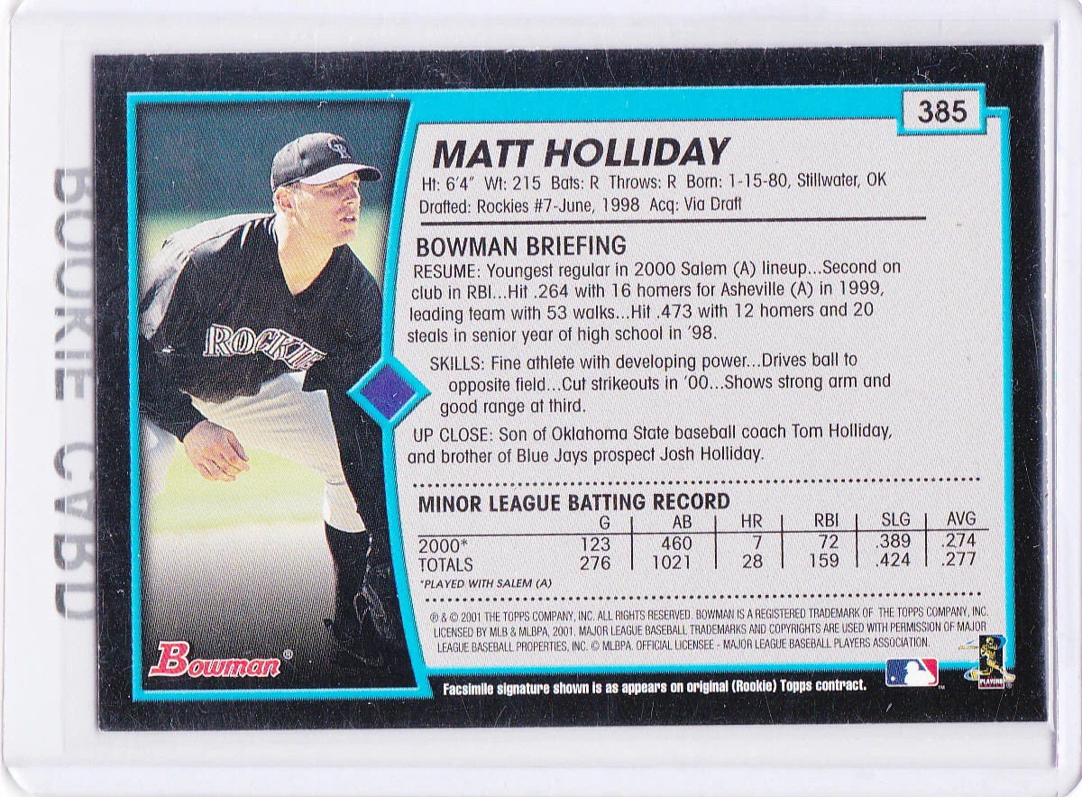 Matt Holliday With Hair