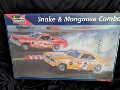 REVELL Monogram SNAKE & MONGOOSE Combo Funny Car Kit NHRA 1997 NEW 1 ...