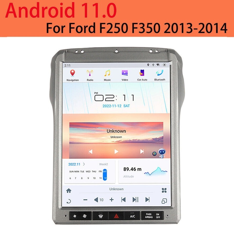 12.3" Android Tesla Vertical Screen GPS Navi Radio for Ford F250 F350 ...