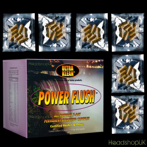 ULTRA KLEAN POWER FLUSH NATURAL 7 DAY PERMANENT CLEANSING CAPSULES ...