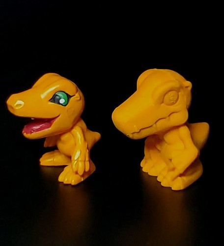 X2 Digimon Agumon 1997 Mini Figure Digital Monsters PVC Figure Eraser ...