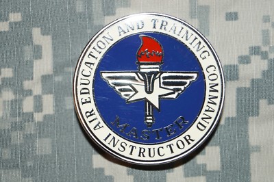 US Air Force Air Education & Training Command MASTER Instructor Metal ...