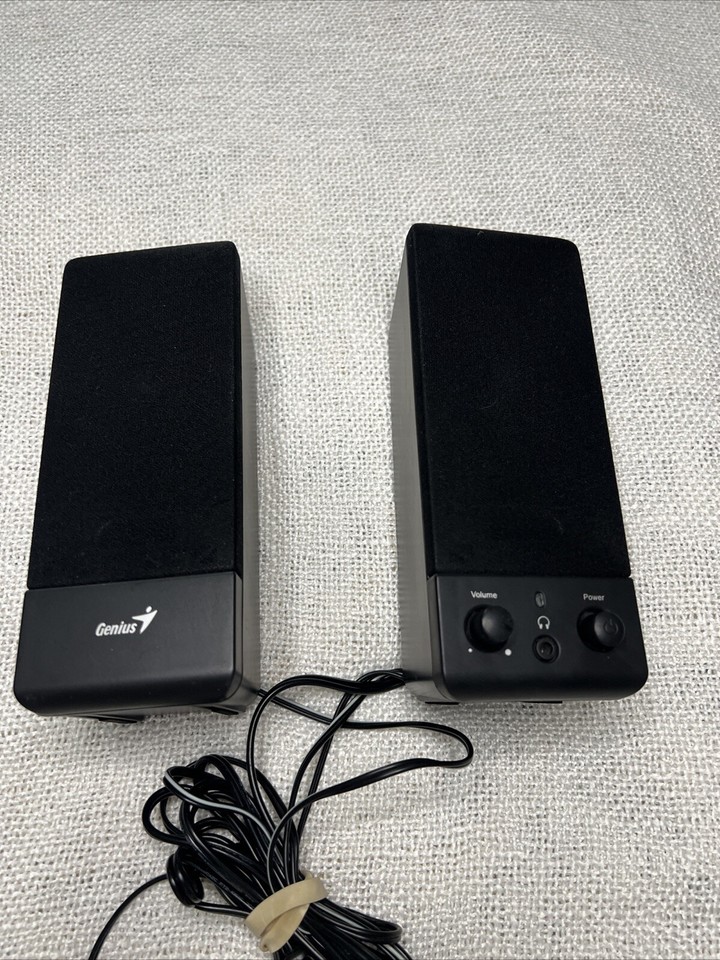 Genius Speakers SP-S110 Multi Media speakers 120V Stereo PC 2 Piece ...