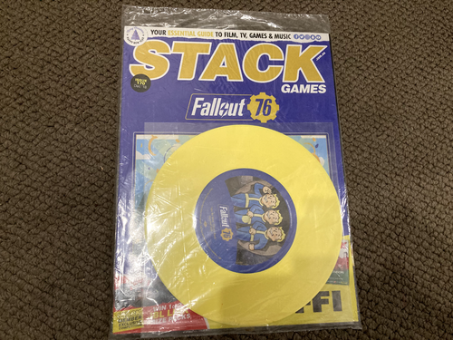 Fallout 76 - Yellow 7 Inch Vinyl Disc & JB HIFI Stack Magazine (SEALED ...