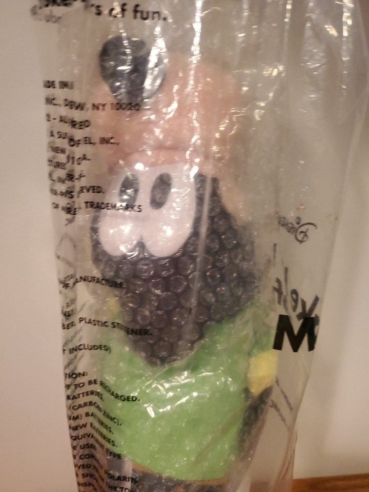 Disney Goofy Talking Make Me Laugh Puppet 2001 Vintage Brand New And ...