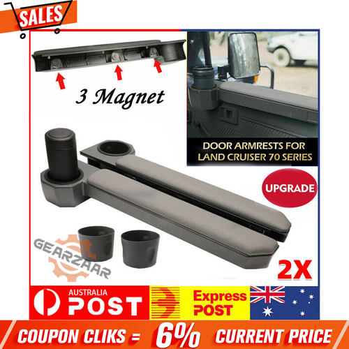 Upgraded Magnet Door Armrest Cup Holder Fit For Toyota Land Cruiser 70 ...