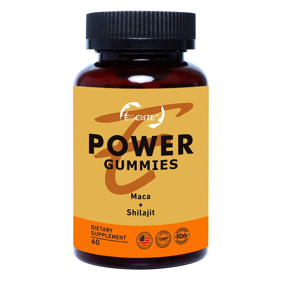 Maca + Shilajit Power Gummies 60 Gummies & Gummies Testosterone Booster ...