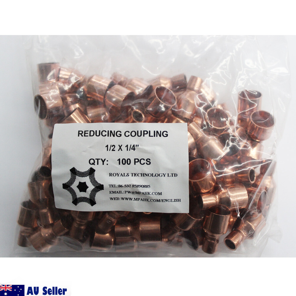 HVACman 10x Reducing Coupling Copper Pipe Fitting Connector CxC Series ...