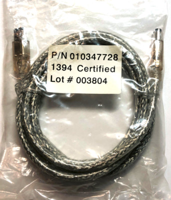 6' IEEE-1394-certifie 6 Pin Male to Male Firewire 400 Mbps cable clear ...