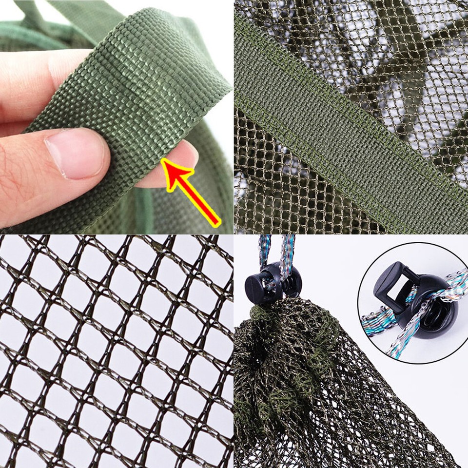 Mesh Fishing Cage Collapsible Fish Trap Round Fishing Cast Net for Crab ...