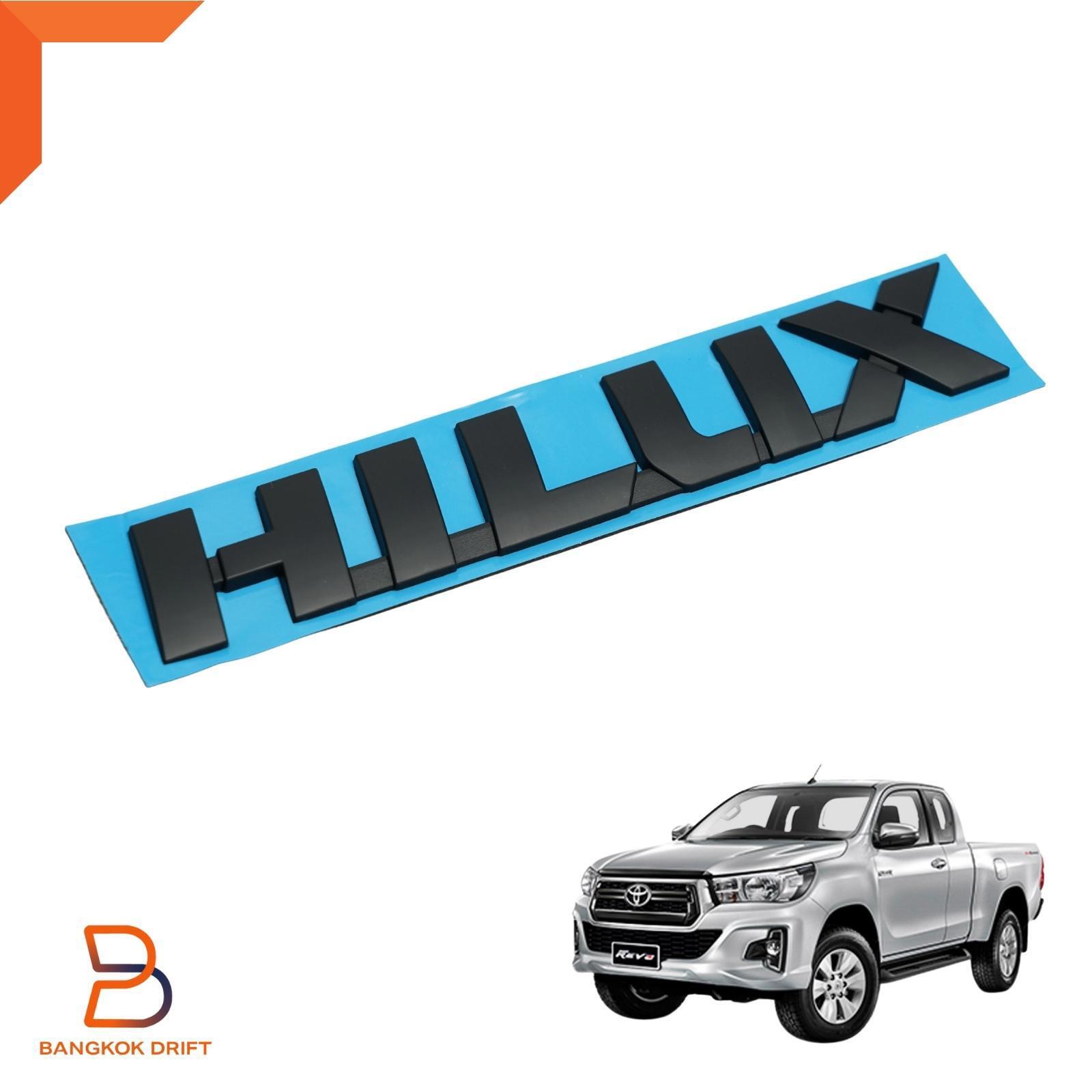 HILUX Matte Black Badge Emblem Logo Trim For Toyota Hilux Invincible ...