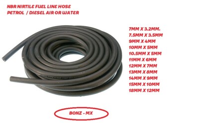 Nitrile Rubber Smooth Fuel Tube Petrol Diesel Oil Line Hose Pipe Tubing ...