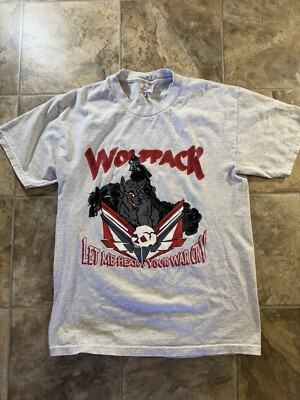 Vintage Wolfpack Let Me Hear Your War Cry Military Tee Small 17x27 ...